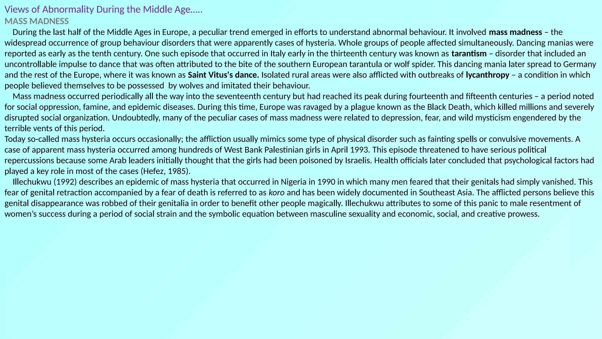 Abnormal psychology unit 1 introduction | PPTX