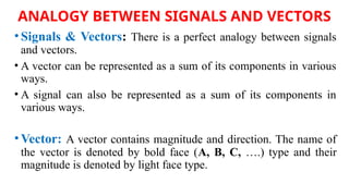 UNIT 1_Analogy between vectors and signals.pptx