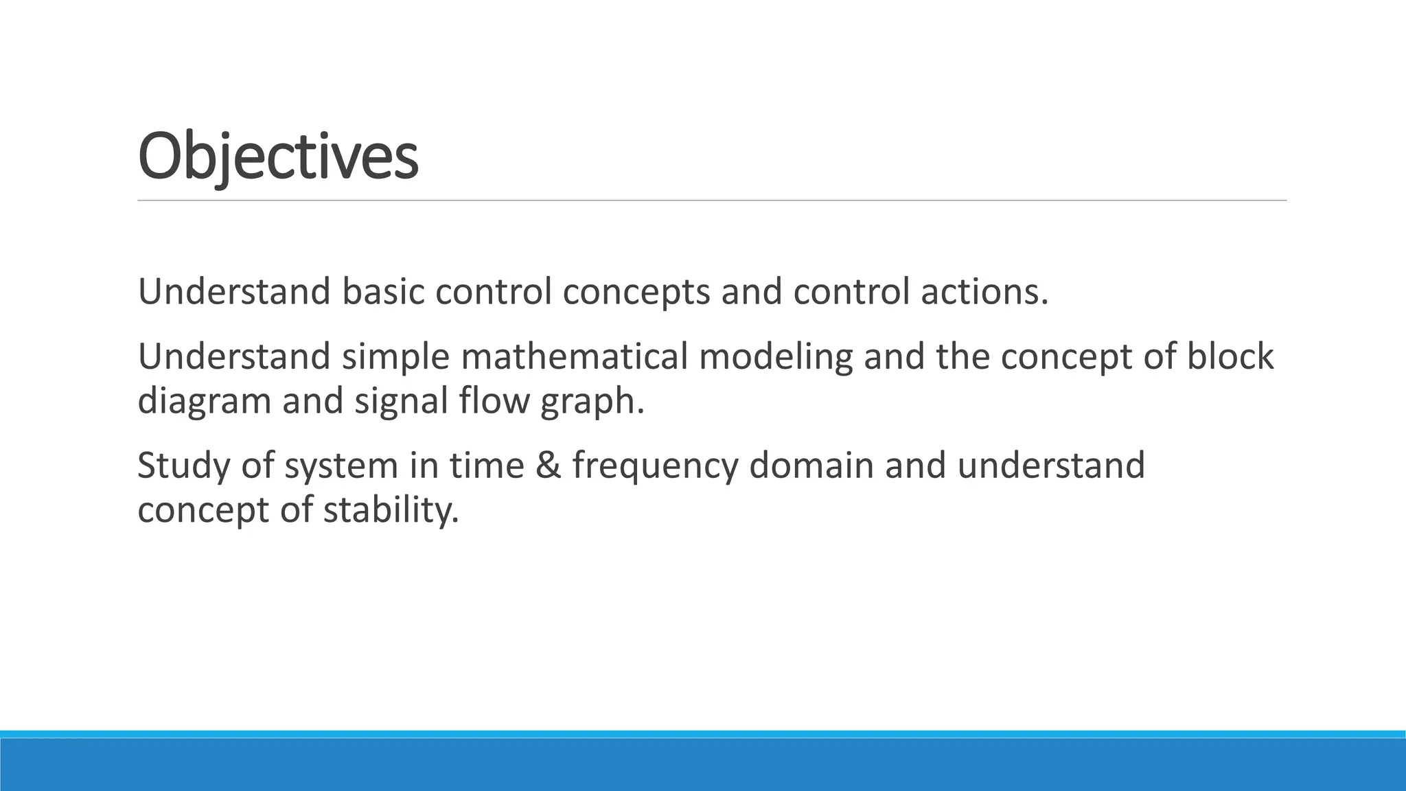 Introduction to Automatic Control Systems | PPTX