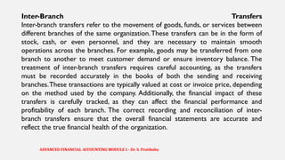 BRANCH ACCOUNTING - ADVANCED FINANCIAL ACCOUNTING | PPTX