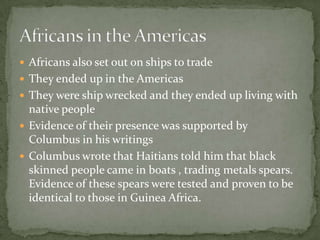 CAPE Unit 1 African Presence before Columbus | PPTX