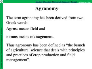 Unit 1 Agronomy_Defination Agriculture Agronomy.pptx