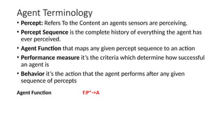 Unit1 ARTIFICIAL INTELLIGENCE AND MACHINE LEARNING | PPT