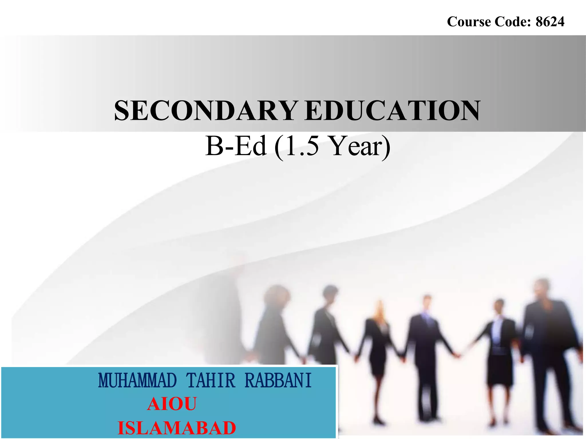 SECONDARY EDUCATION INTRODUCTION,NEED,SCOPE,SIGNIFICANCE | PDF