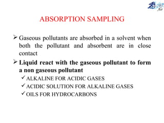 SAMPLING IN AIR POLLUTION | PPT | Indoor Environmental Quality | Home ...