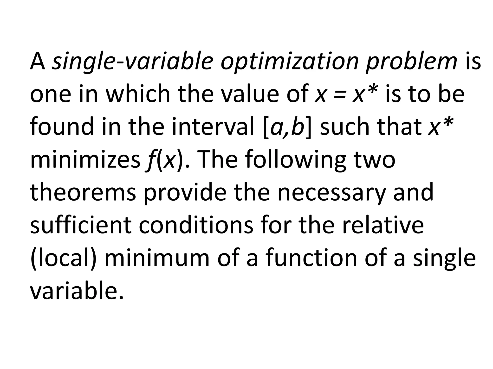 SINGLE VARIABLE OPTIMIZATION AND MULTI VARIABLE OPTIMIZATIUON.pptx
