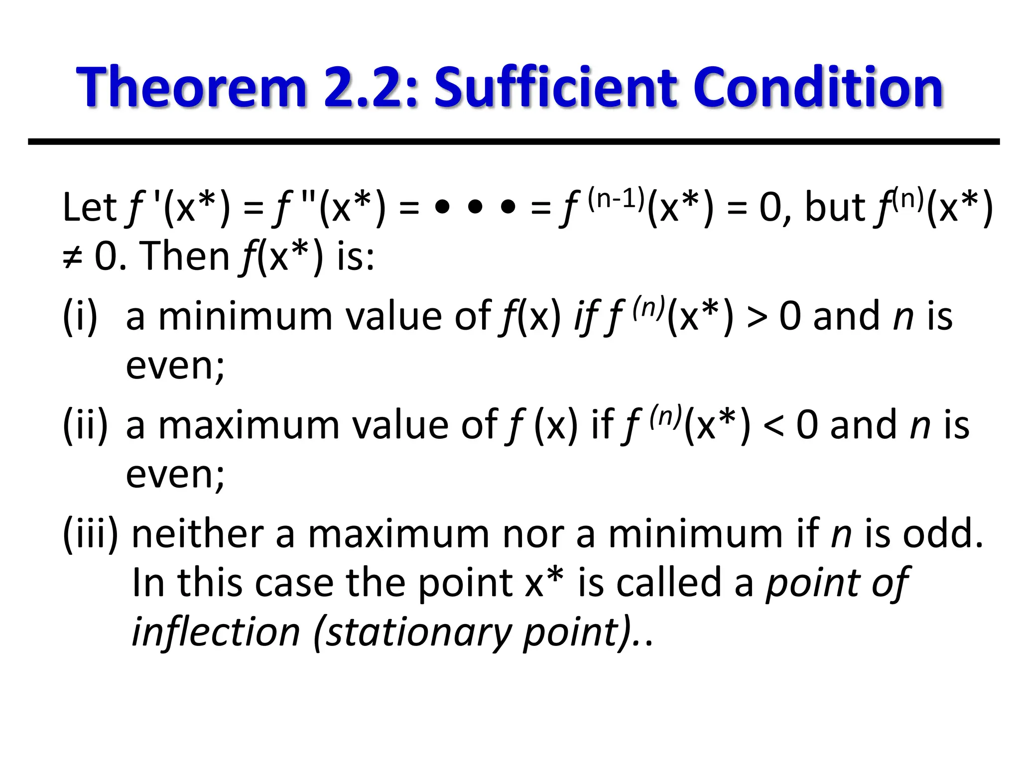 Single Variable Optimization And Multi Variable Optimizatiuonpptx Physics Science