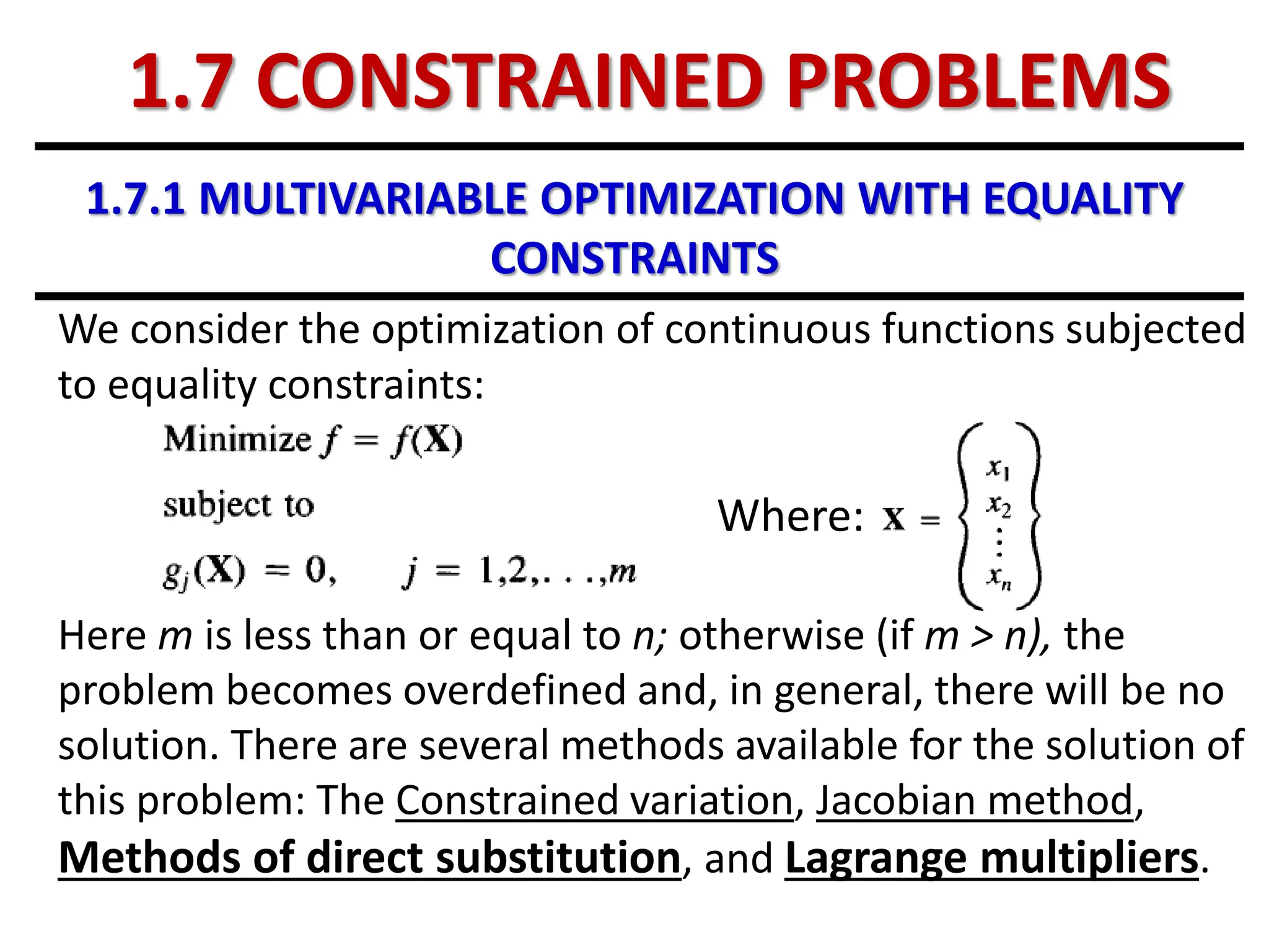 SINGLE VARIABLE OPTIMIZATION AND MULTI VARIABLE OPTIMIZATIUON.pptx | Physics | Science