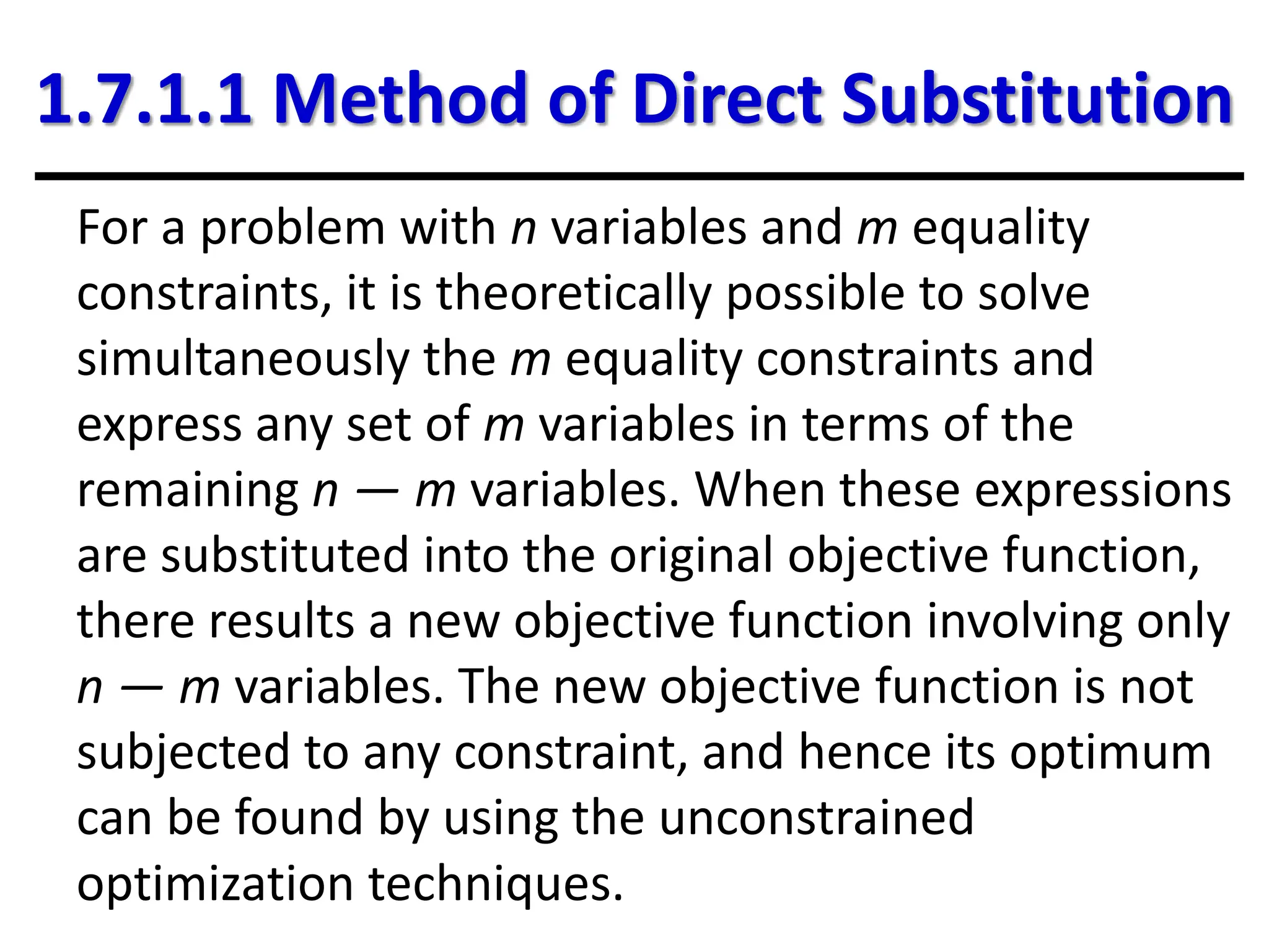 SINGLE VARIABLE OPTIMIZATION AND MULTI VARIABLE OPTIMIZATIUON.pptx | Physics | Science