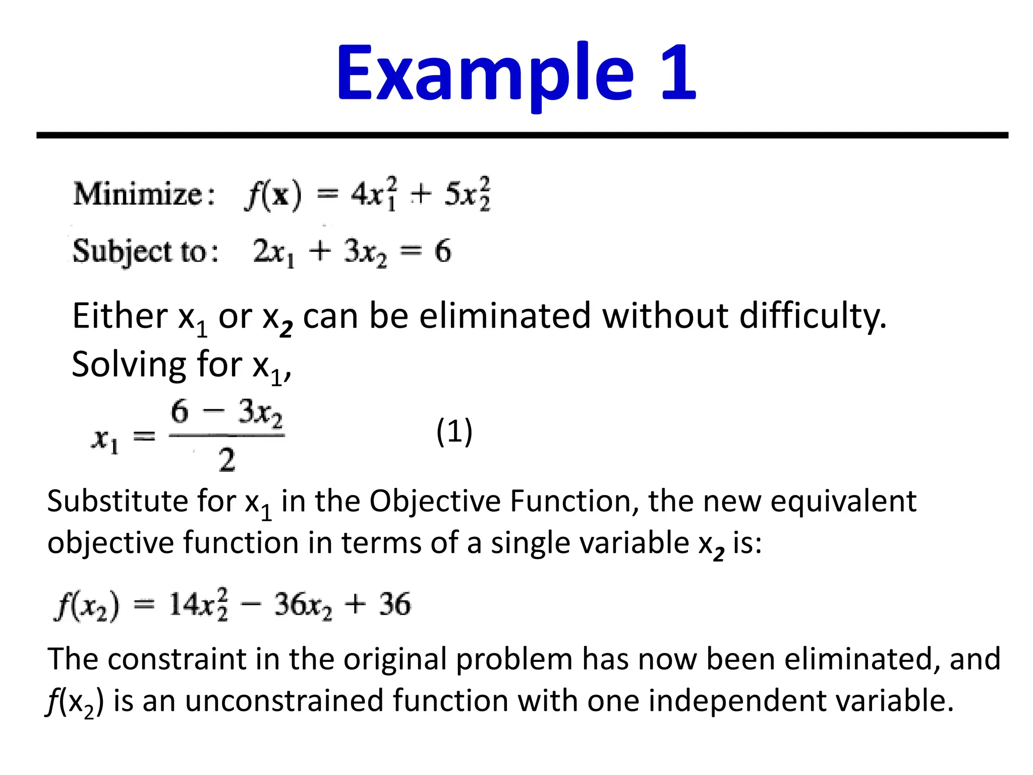 SINGLE VARIABLE OPTIMIZATION AND MULTI VARIABLE OPTIMIZATIUON.pptx | Physics | Science
