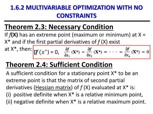 Single Variable Optimization And Multi Variable Optimizatiuonpptx Physics Science