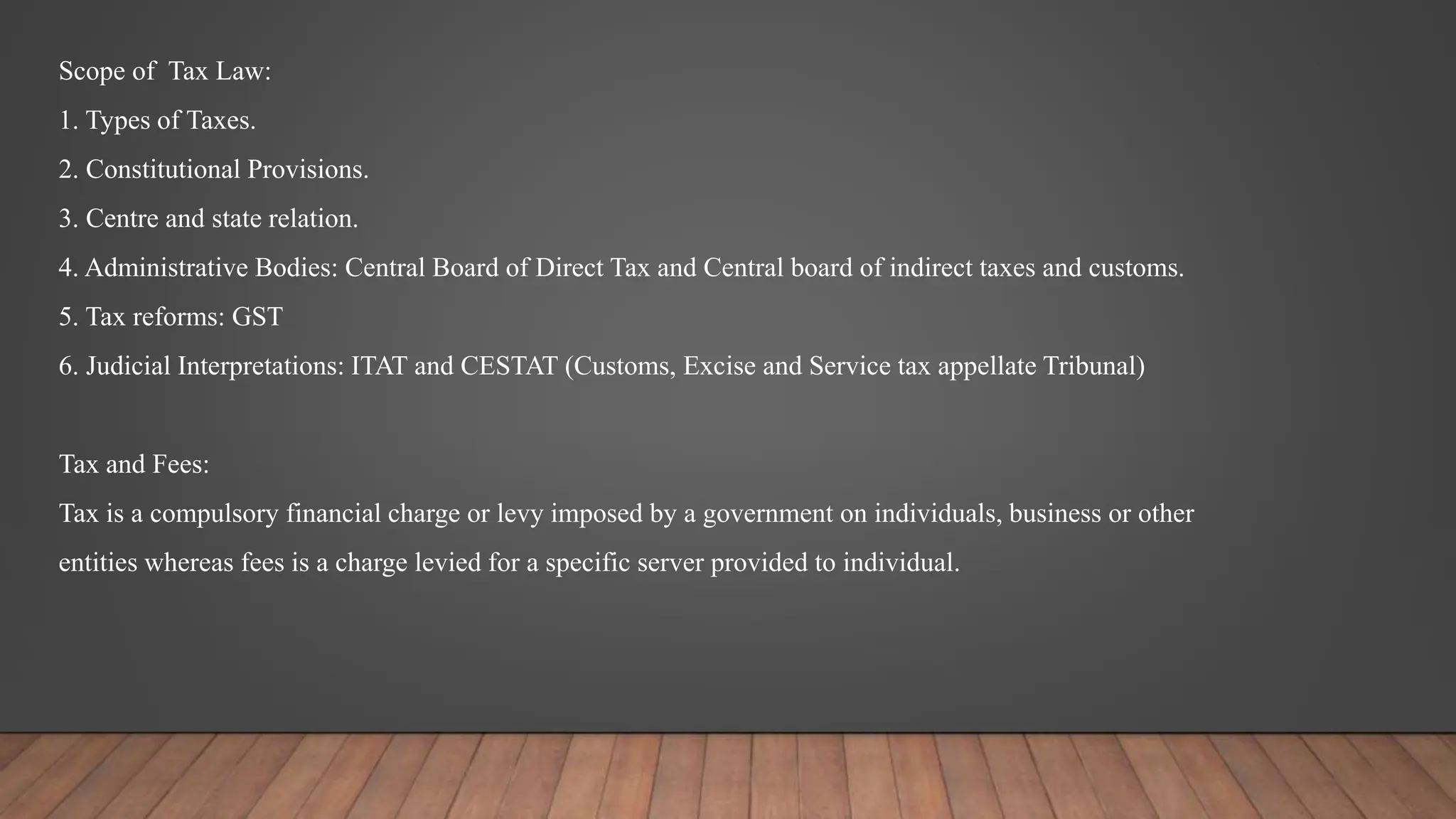 Basic Principles of Taxation Law and Provisions. | PPTX