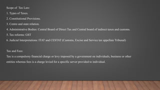 Basic Principles of Taxation Law and Provisions. | PPTX