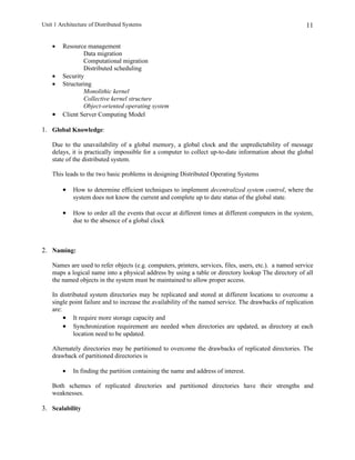 Unit 1 architecture of distributed systems | DOC