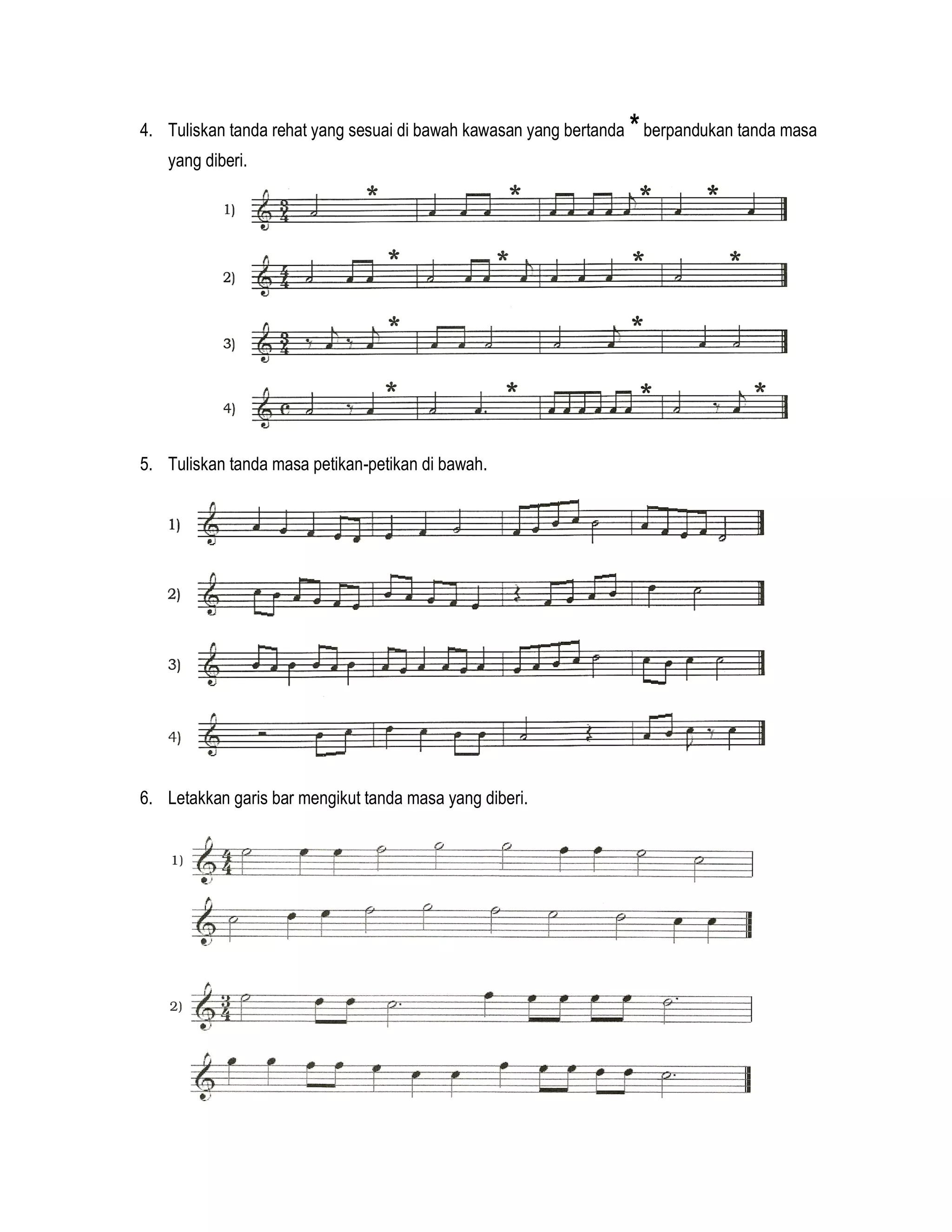 Unit 1 asas teori muzik | PDF