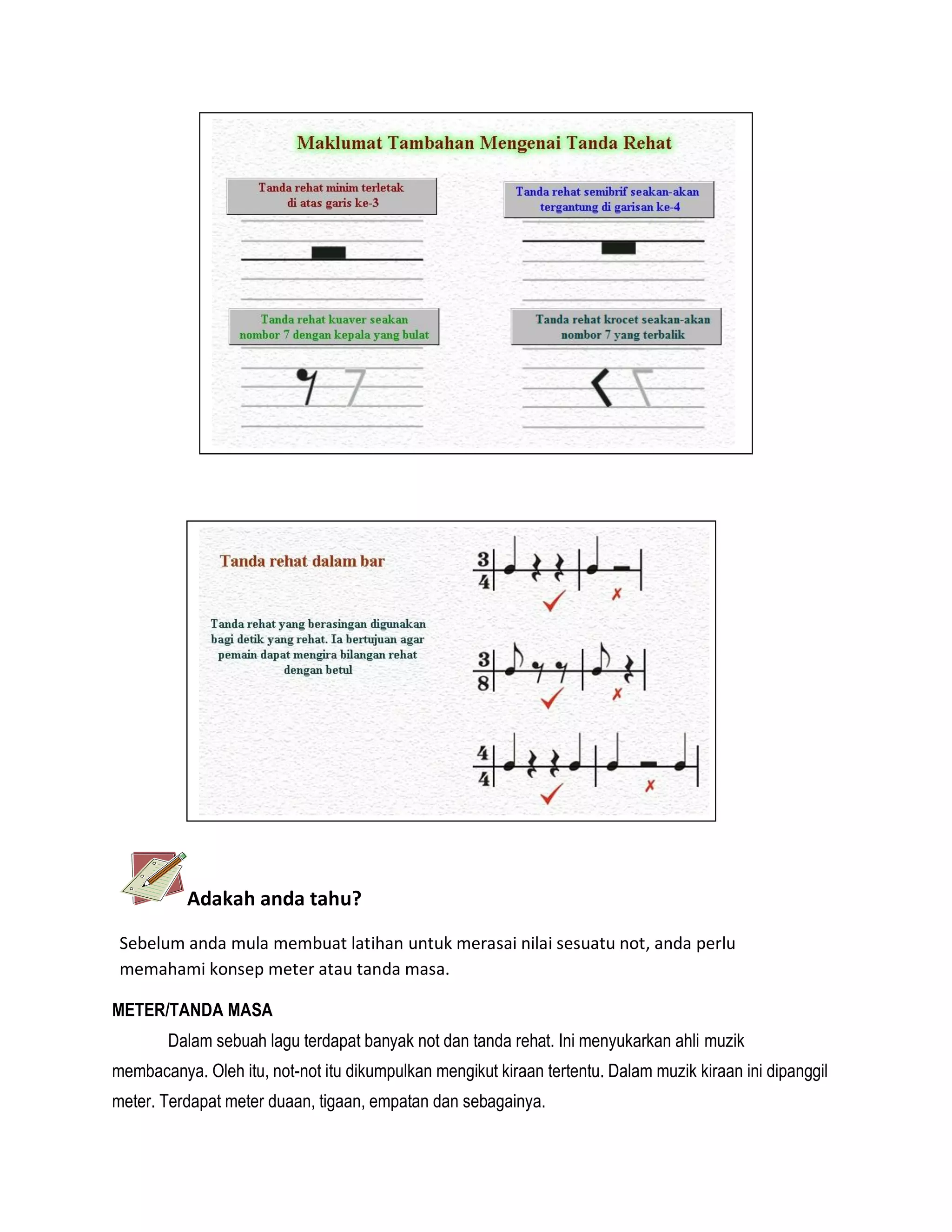 Unit 1 asas teori muzik | PDF