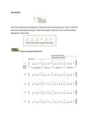 Unit 1 asas teori muzik | PDF