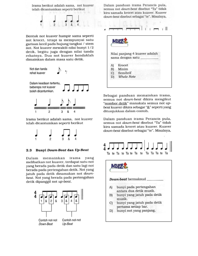 Unit 1 asas teori muzik | PDF