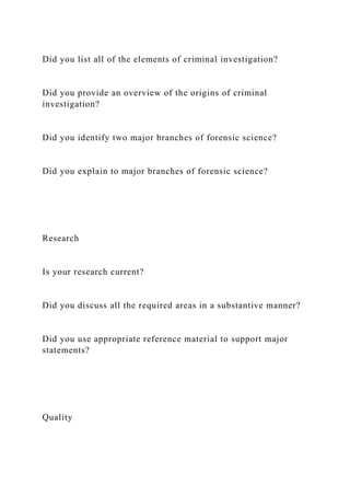 Unit 1 AssignmentCriminal InvestigationUnderstanding the histo.docx ...