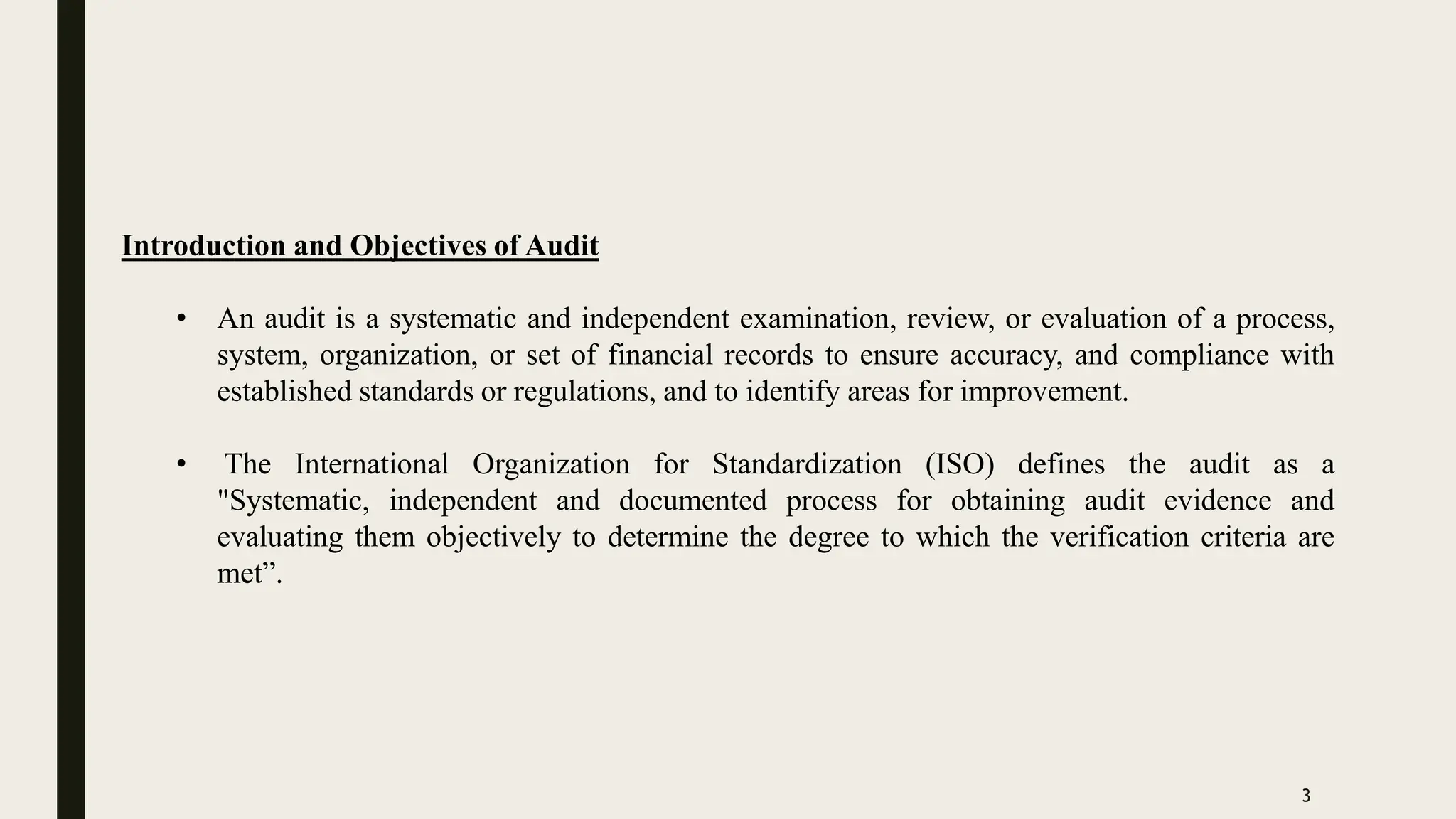 Introduction types, Objectives, Management of audit, Responsibilities ...