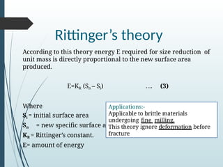 UNIT 1B.pptx SIZE REDUCTION pharmaceutical engineering | PPTX