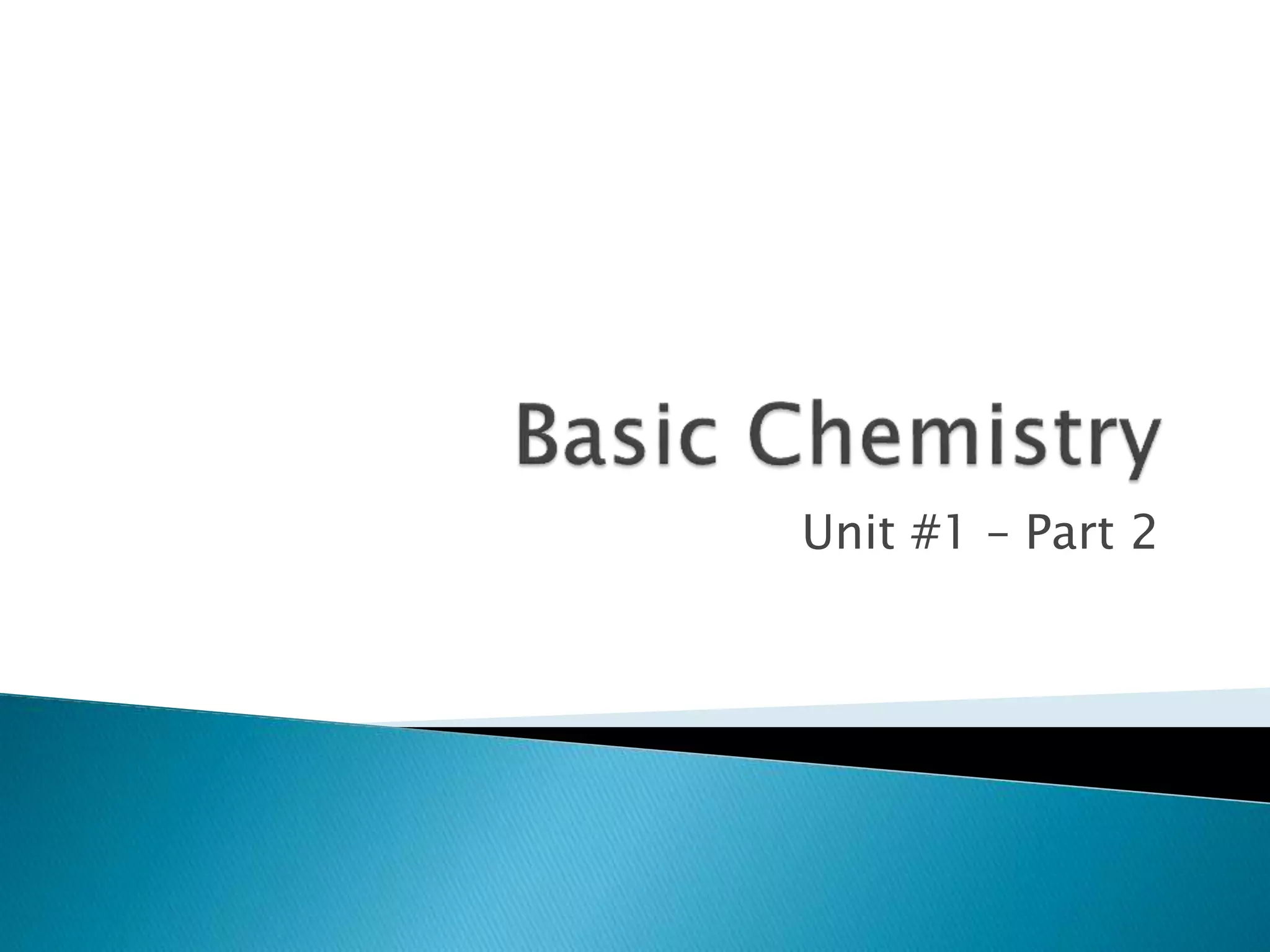A&P Unit#1 Basic Chemistry | PPTX