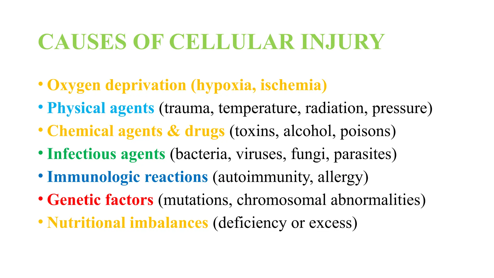 Part 1 Basic principles of Cell injury and Adaptation: Introduction, definitions, Homeostasis ...