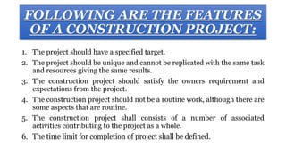 Unit 1 basics of construction | PDF