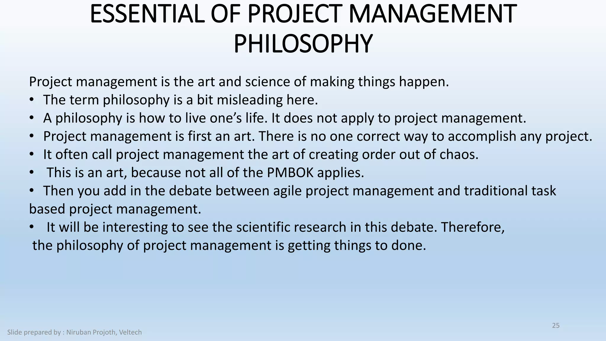 BASICS OF PROJECT MANAGEMENT | PPTX