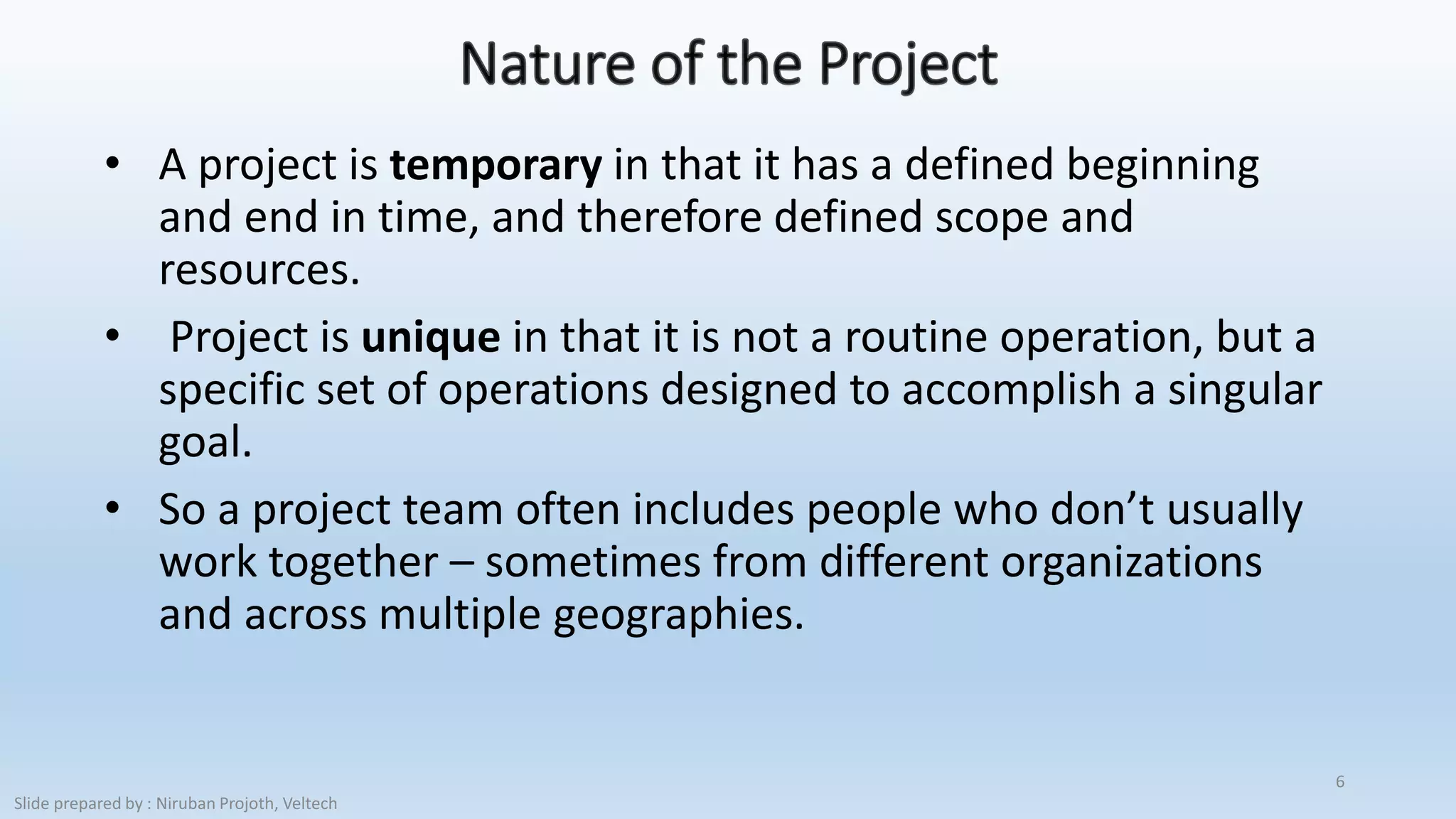 BASICS OF PROJECT MANAGEMENT | PPTX