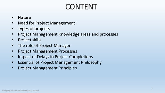 BASICS OF PROJECT MANAGEMENT | PPTX