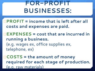 Types of businesses | PPTX