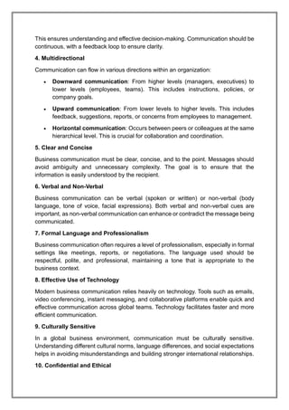 BUSINESS CORRESPONDENCE- INTRODUCTION TO BUSINESS COMMUNICATION | PDF