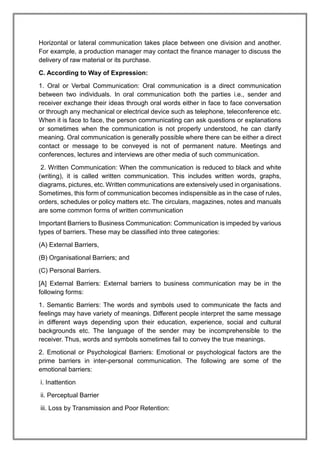 BUSINESS CORRESPONDENCE- INTRODUCTION TO BUSINESS COMMUNICATION | PDF