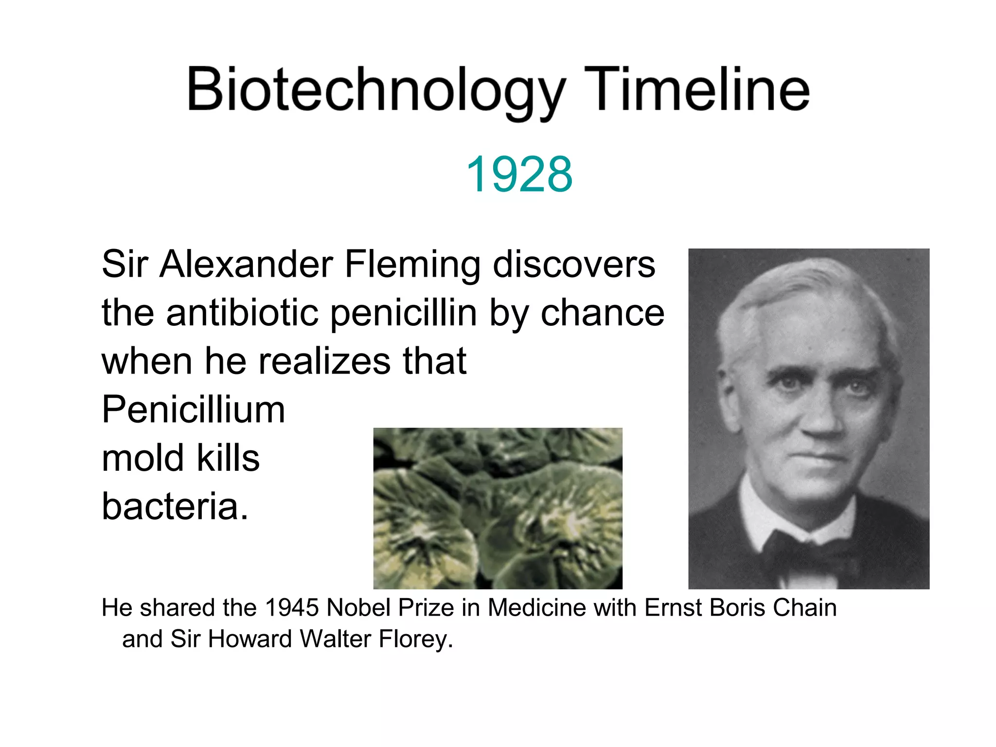 Unit1 biotechnology timeline | PPT