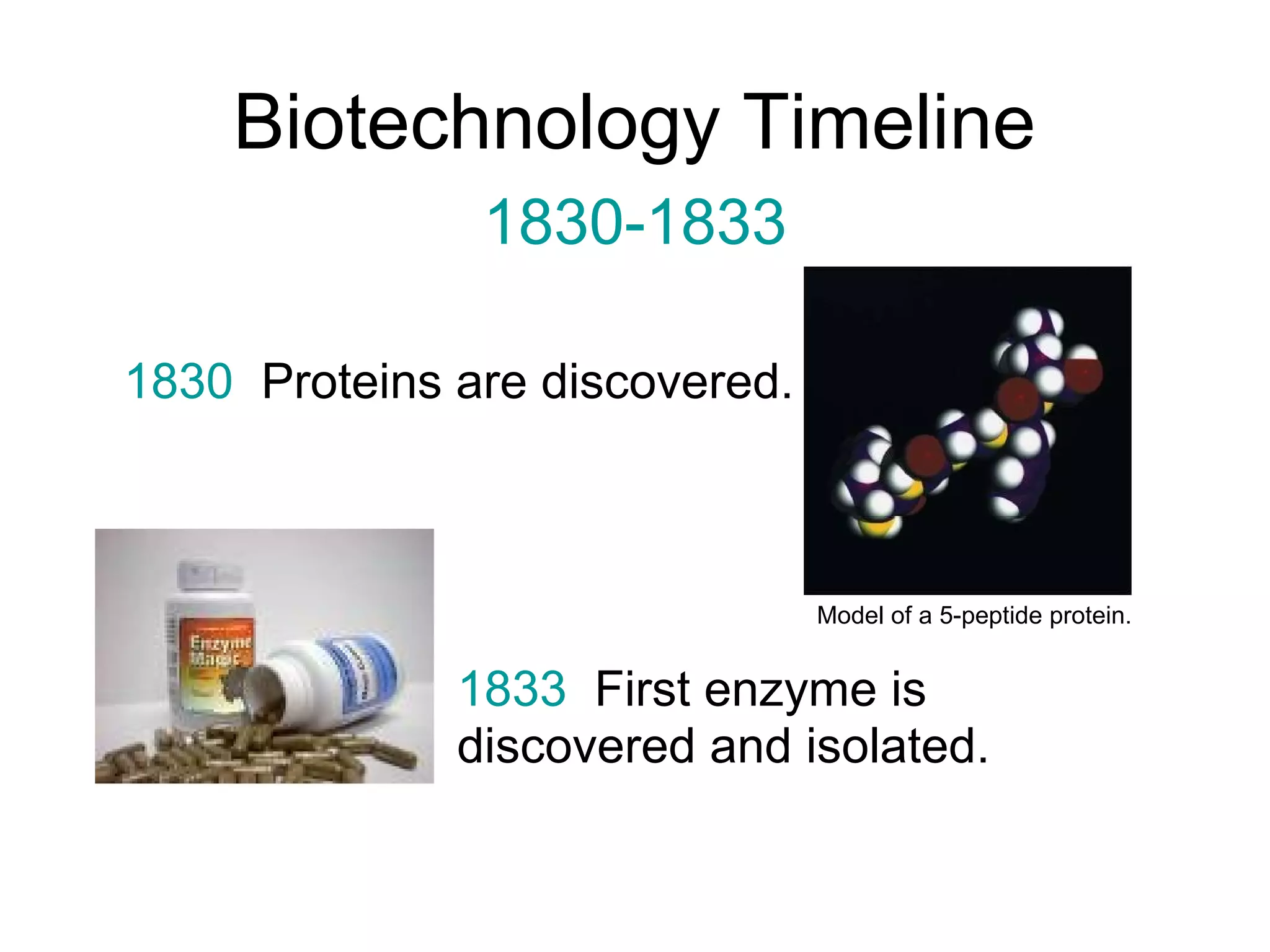 Unit1 biotechnology timeline | PPT