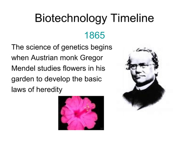 Unit1 biotechnology timeline | PPT | Genetics | Science