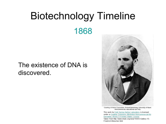 Unit1 biotechnology timeline | PPT | Genetics | Science