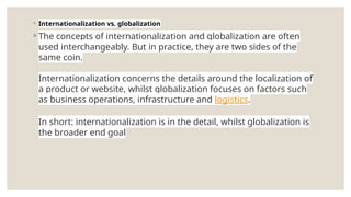 nature scope importance of international business | PPTX | Commodities ...