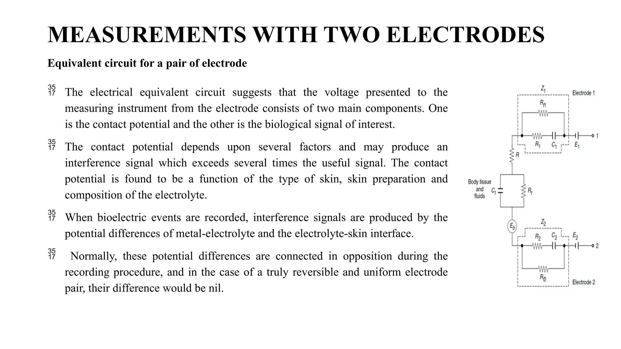 BIOMEDICAL INSTRUMENTATION UNIT I BIOPOTENTIAL ELECTRODES | PPTX