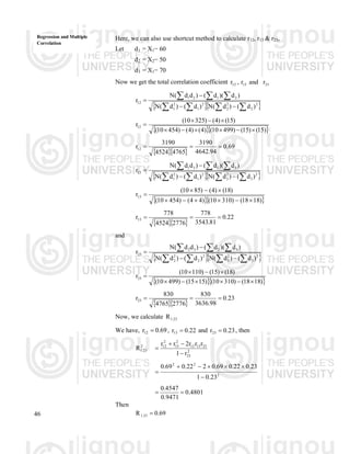 Unit 1 BP801T t h multiple correlation examples | PDF