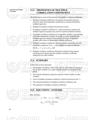 Unit 1 BP801T t h multiple correlation examples | PDF