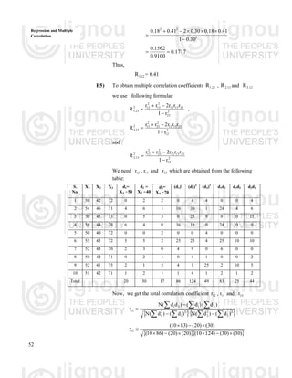 Unit 1 BP801T t h multiple correlation examples | PDF