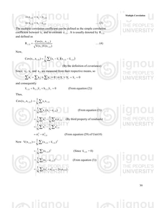 Unit 1 BP801T t h multiple correlation examples | PDF