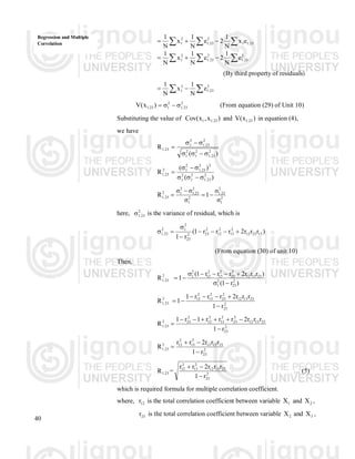Unit 1 BP801T t h multiple correlation examples | PDF