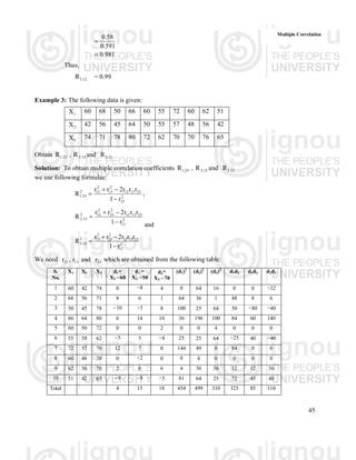 Unit 1 BP801T t h multiple correlation examples | PDF