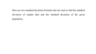 Unit 1 bp801 t i standard deviation | PPT