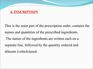 UNIT 1B PRESCRIPTION IN PROFESSION OF PHARMACY.ppt