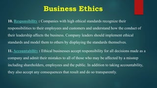 Unit 1 business ethics an overview | PPTX