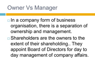 Business organisation and its stakeholders | PPTX